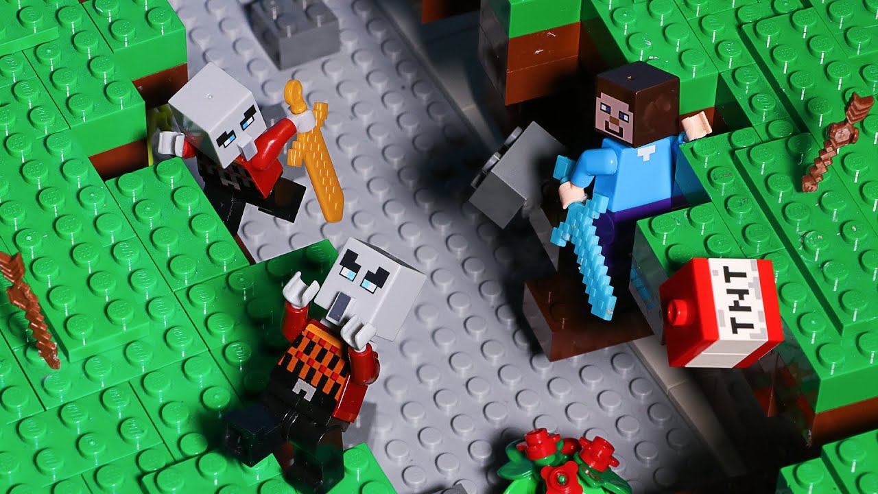 LEGO Minecraft Compilation - Animation Stop Motion | Brickmine - YouTube