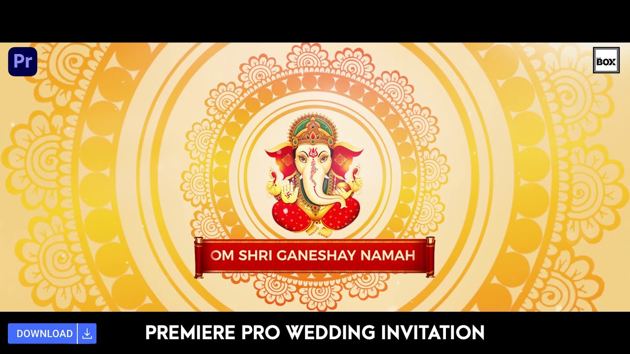 PREMIERE PRO 2023 WEDDING INVITATION TITLE || PACK 1 || INVITATION 1 ...