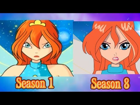 Winx Club - Bloom and Flora | Transformation Season 1 VS Season 8 🔥🌺