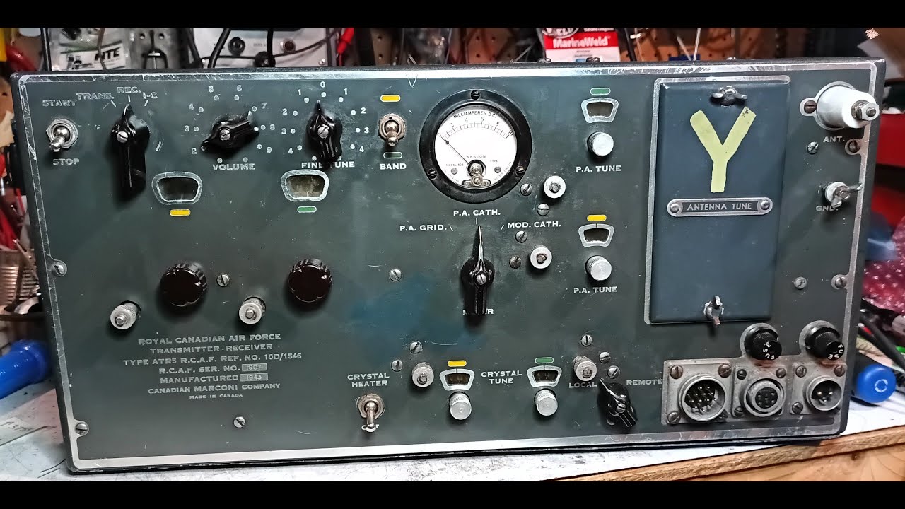 RCAF ATR-5 Transceiver overview and operation - YouTube