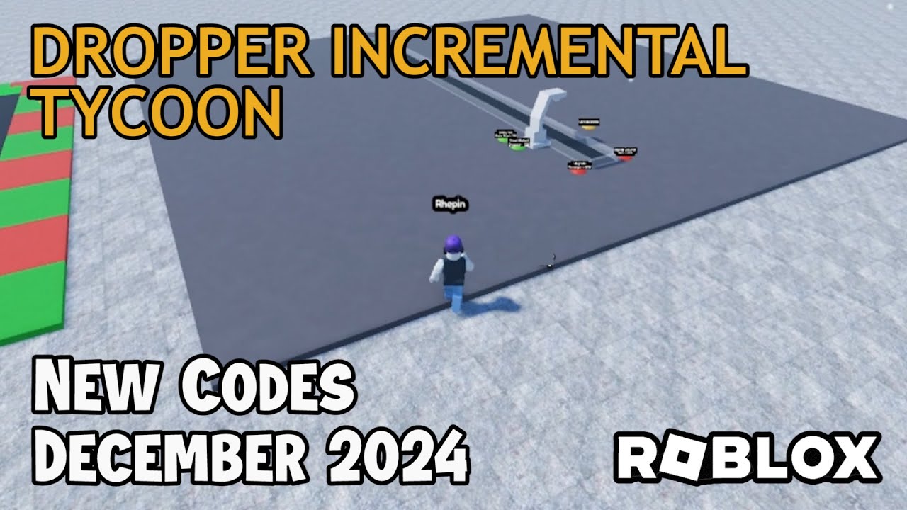 Roblox Dropper Incremental Tycoon New Codes December 2024 - YouTube