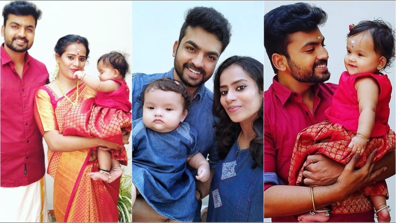 Tamizhum Saraswathiyum Serial Karthik / Serial Actor Navin Vetri Family ...