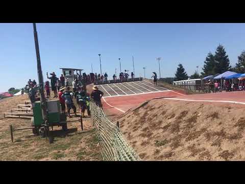 Napa BMX track double point race, first qualifying round