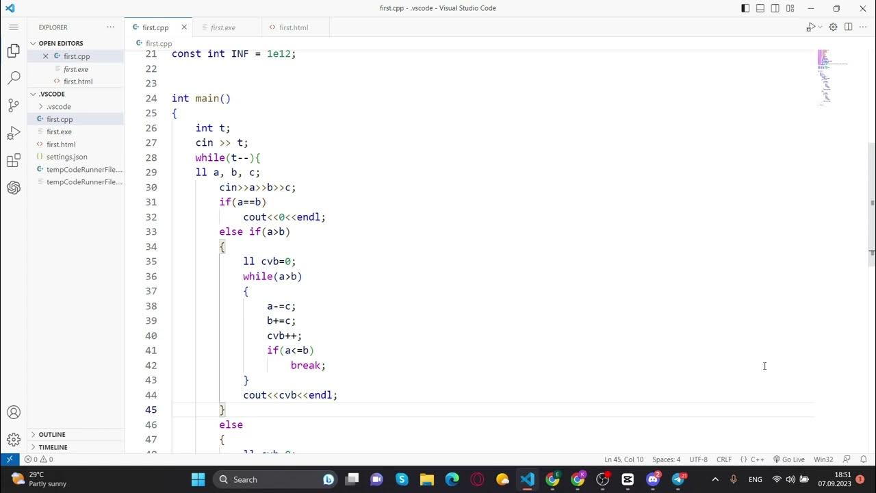 A. Two Vessels | Codeforces Round 895(Div.3) | Codeforces solution - YouTube