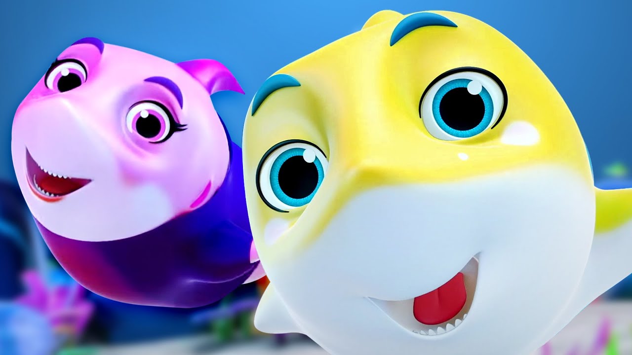 Baby Shark Song, Animal Cartoon + MORE Nursery Rhymes for Children ...