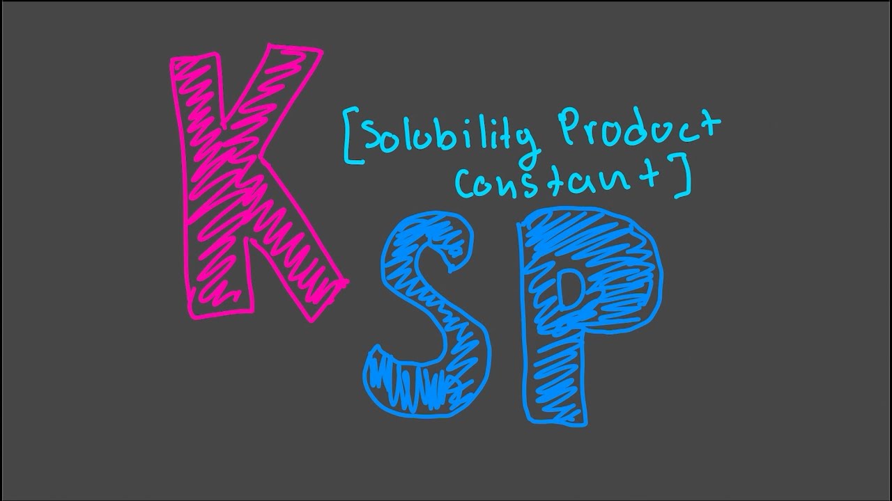 How to calculate Ksp(Solubility Product Constant) - YouTube
