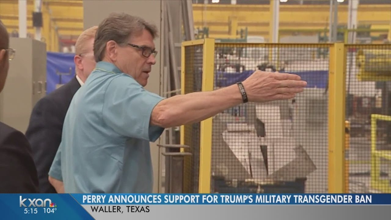 Rick Perry backs up president's plan to ban transgender people from ...