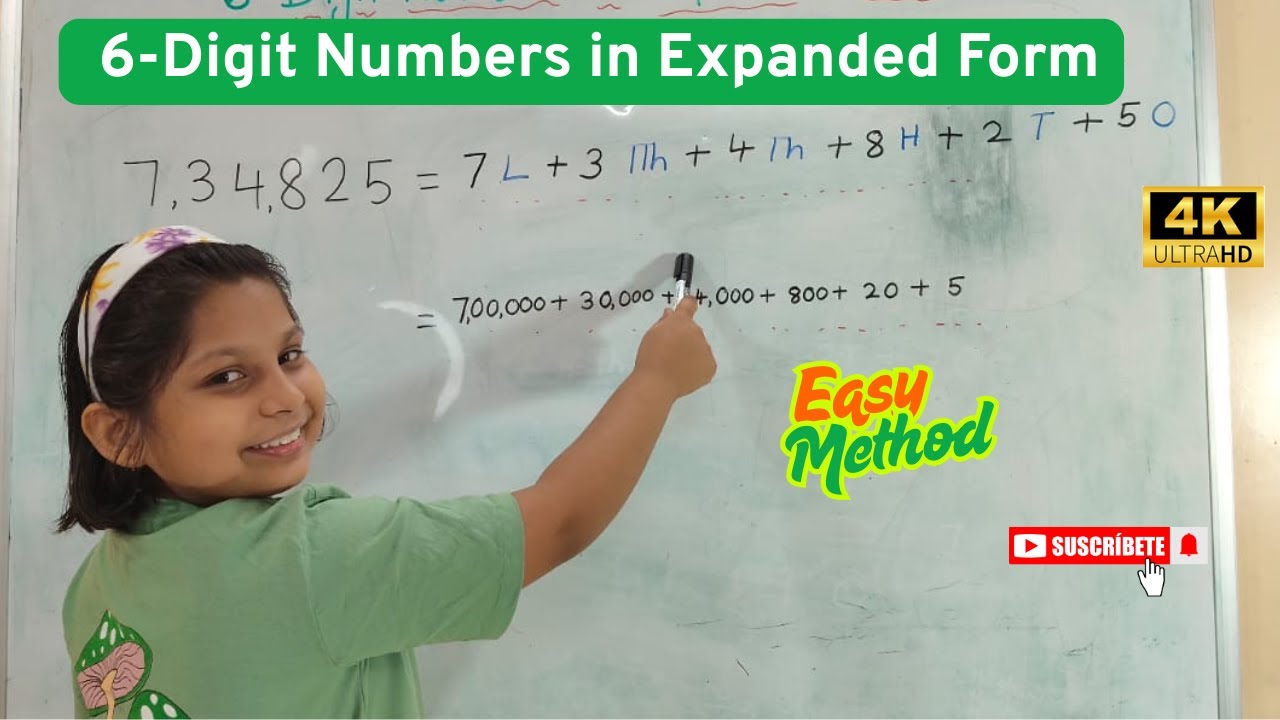 6-Digit Numbers in Expanded Form | How to write a 6 digit number in ...
