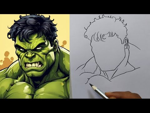 How to Draw Hulk / Angry Hulk Drawing Drawing - YouTube