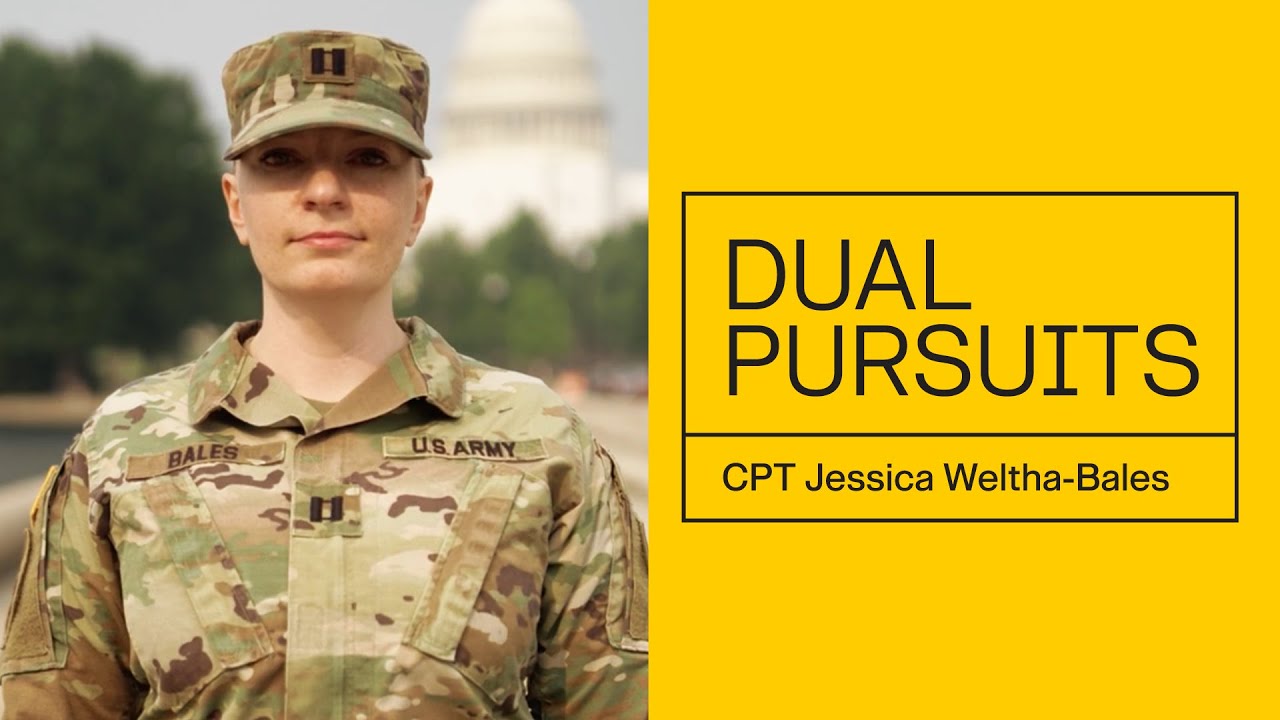 Dual Pursuits: CPT Jessica Weltha-Bales | U.S. Army Reserve - YouTube