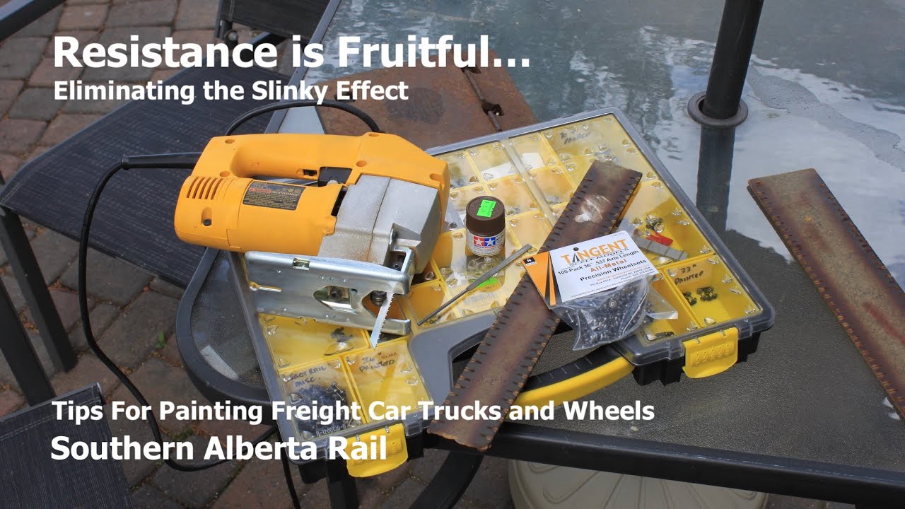 Bye Bye Slinky Effect... Painting and Fine Tuning Freight Car Trucks ...