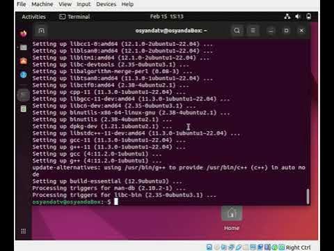 1 Installing build essential - YouTube