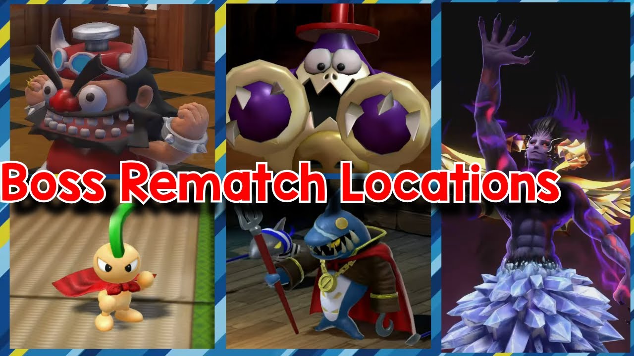 Where to Find All Super Mario RPG Remake Boss Rematches - YouTube