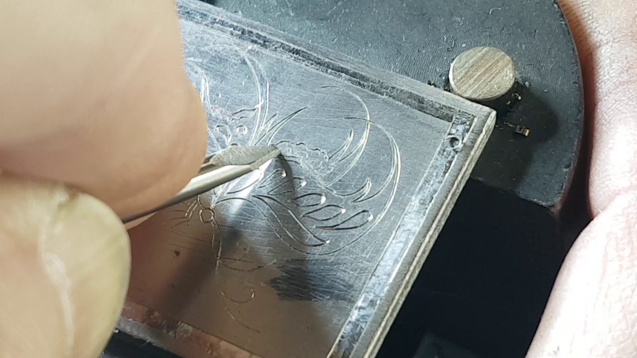 Hand engraved butterfly token part 4.. - YouTube