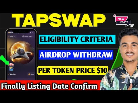 Tapswap Airdrop Date Confirmed ☑️ || Tapswap Listing In Bainance😱 ...