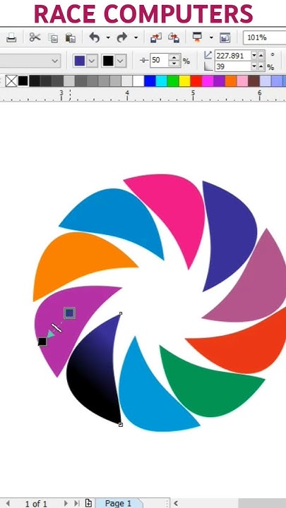 COREL DRAW DESIGN TRICK//LEARN COREL DRAW//COMPUTERS COURSE//RACE COMPUTERS - YouTube