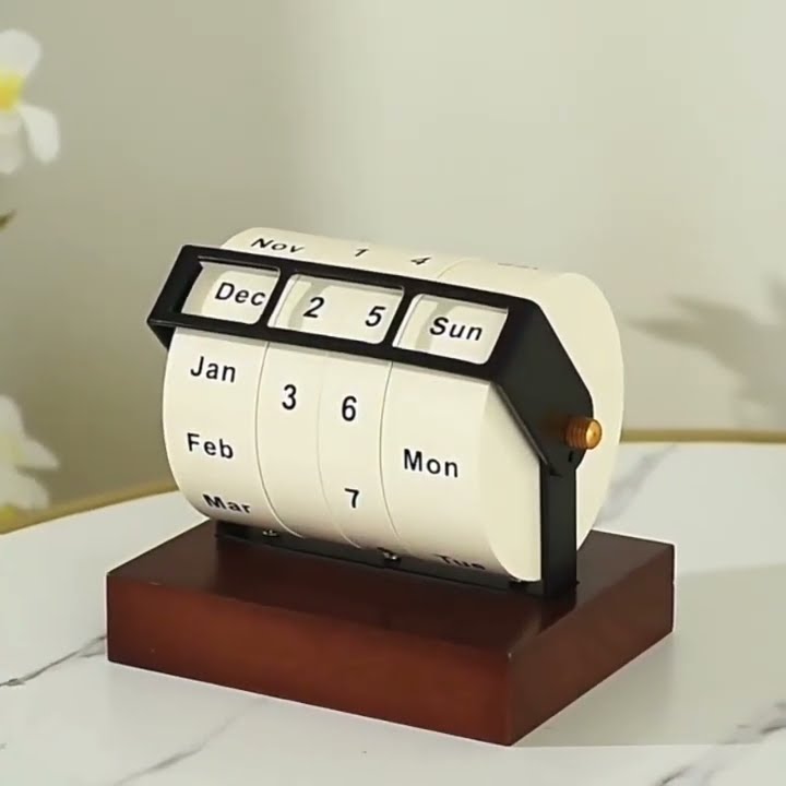 Rotating perpetual calendar, creative new 2024 calendar, desk ...
