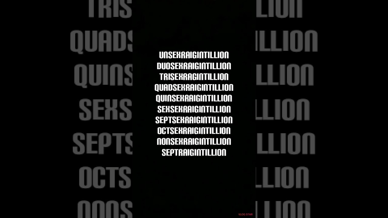 GOOGOL to CENTILLION(GIANT NUMBERS)part 1 - YouTube