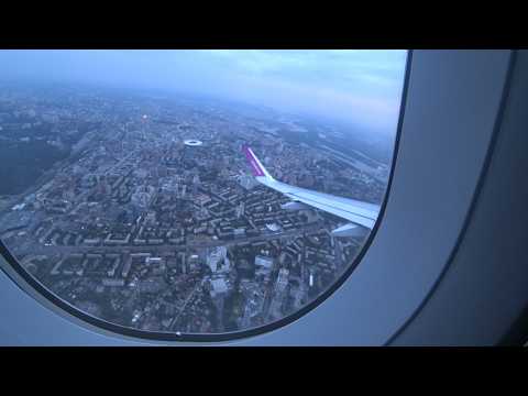 A320neo Takeoff from Kyiv One Day Before the War