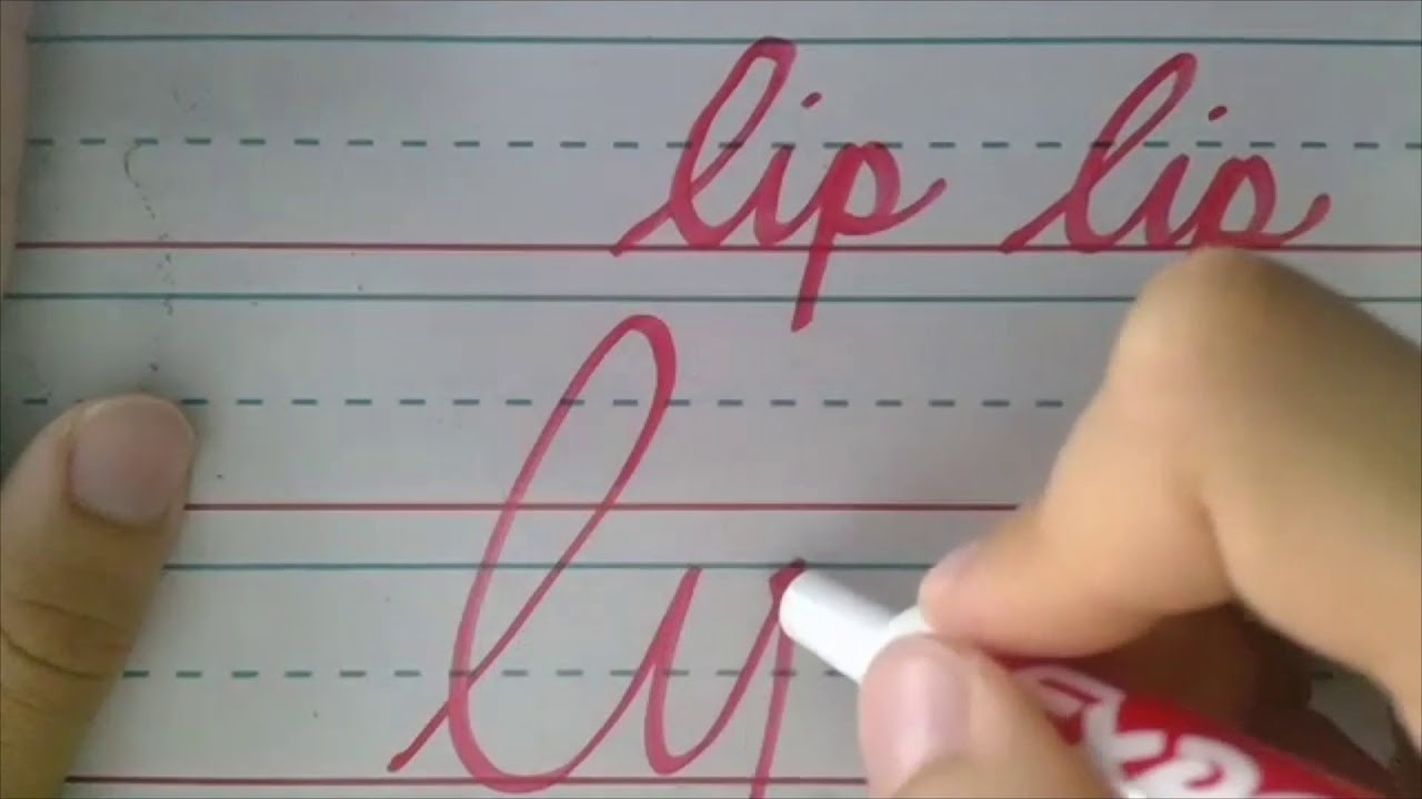 Loops- Letters l and e - YouTube