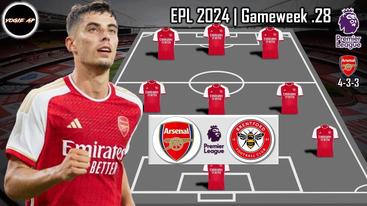 ARSENAL FC VS BRENTFORD | ARSENAL PREDICTIONS STARTING LINEUP PREMIER ...