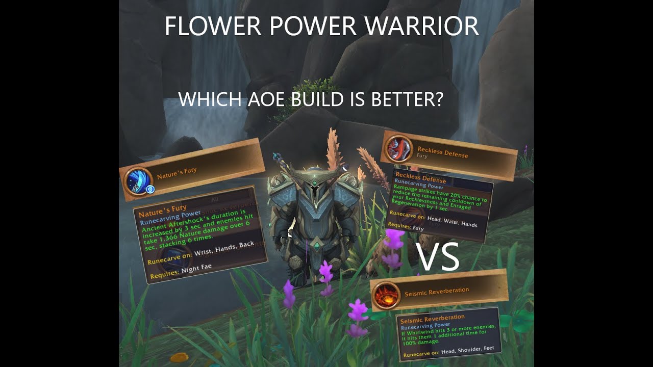 FLOWER POWER FURY WARRIOR! | Night Fae + Double Leggo + Tier Set | 9.2 ...