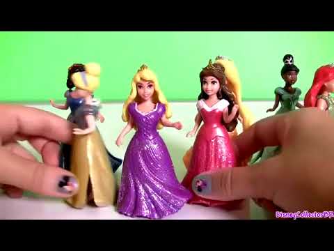 Design a Dress for 7 Disney Princess MagiClip Toys using Play-Doh Sparkle