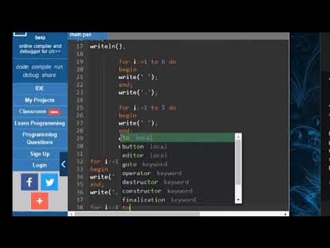 Membuat Syntax Pengulangan Aplikasi Turbo Pascal Menggunakan For Do - YouTube