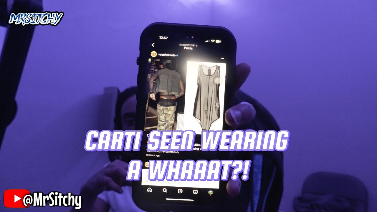 Playboi Carti Spotted WEARING A WHAT!? 😳 #mrsitchy - YouTube