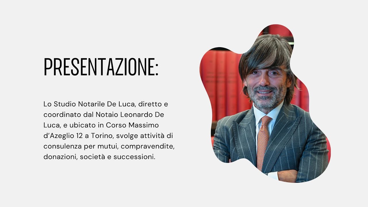 Presentazione Notaio Leonardo De Luca - YouTube