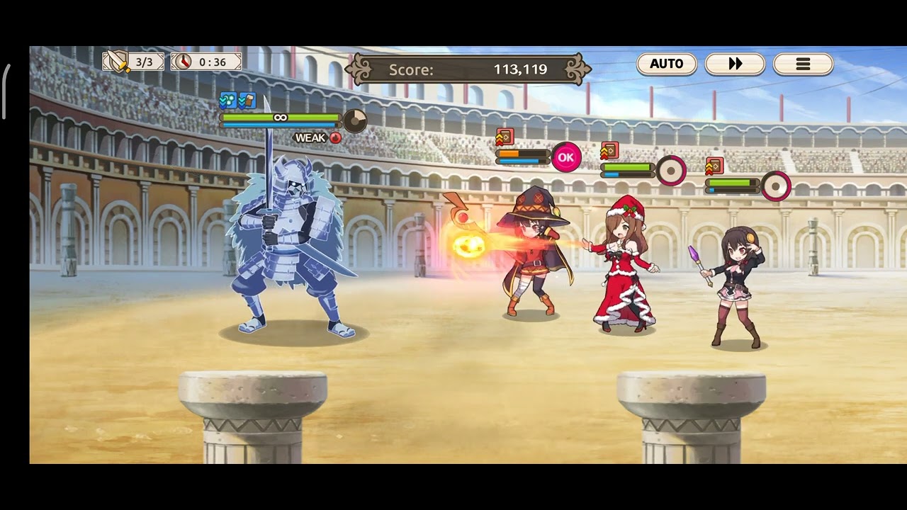 Konosuba Fantastic Days (Global) Arena Winter Shogun 430k - YouTube