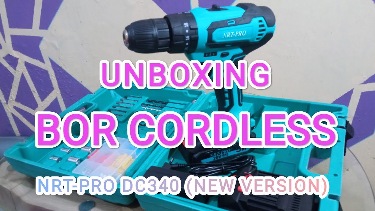 #1 UNBOXING Bor Cas NRT-PRO DC340 Set Cordless Drill 20V - YouTube
