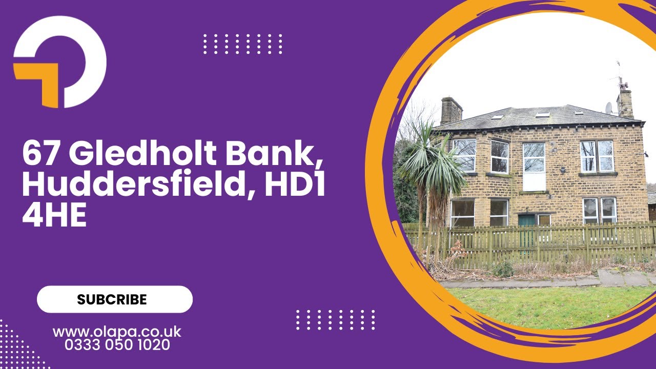 Auction Property Tour: 67 Gledholt Bank, Huddersfield, HD1 4HE (Block ...