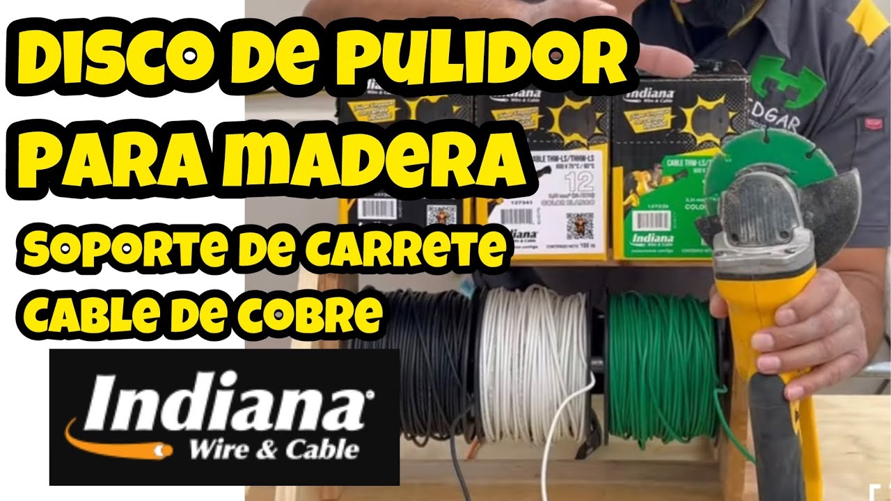 Disco Corte Madera Pulidor hice Soporte para Carretes del Cable de ...