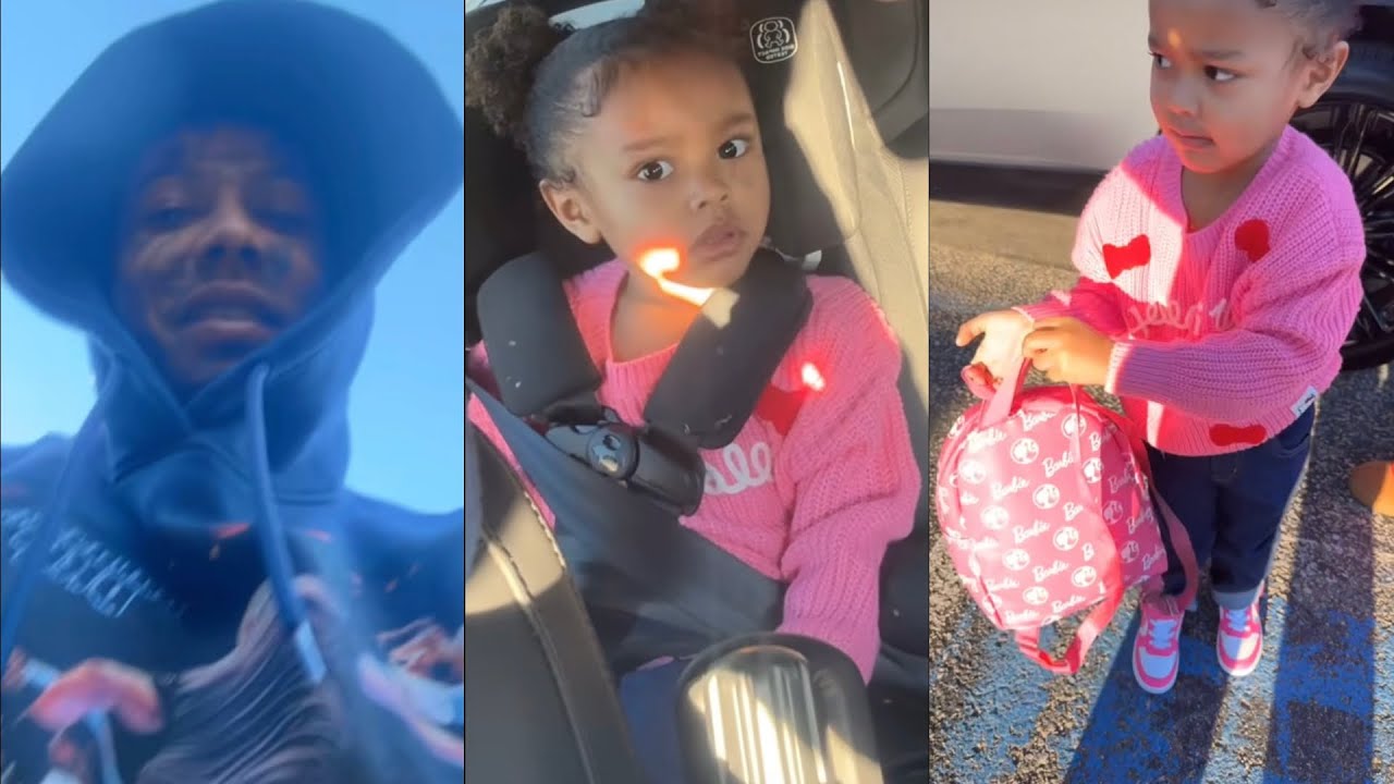 Blueface Drives His Daughter To School For The First Time As She Starts ...