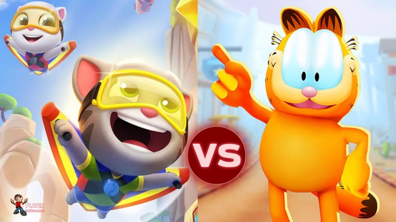 Talking Tom Gold Run Flying Side World Vs Garfield Rush New Update ...