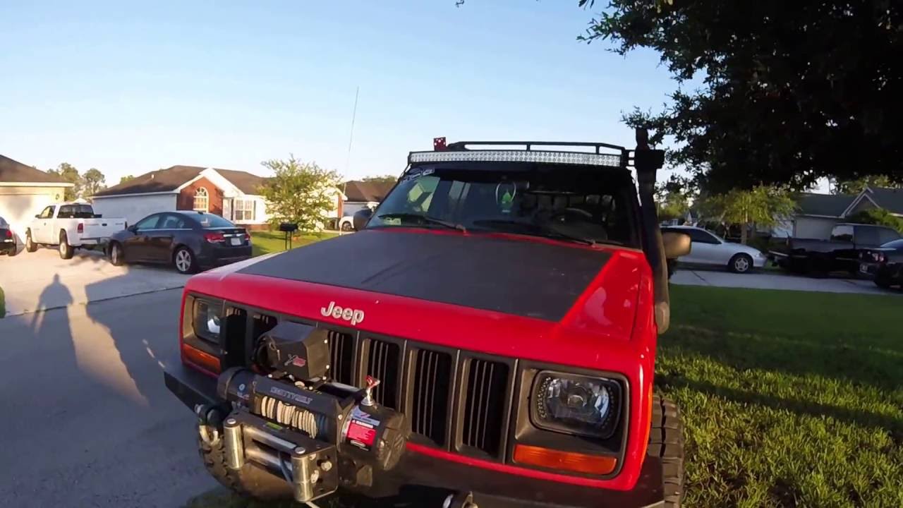 Jeep XJ Cherokee on 35s Walkaround - YouTube