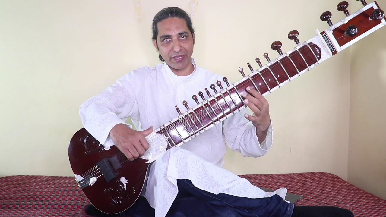 Sitar exercise for left hand (Sitar classes for beginners) 3 - YouTube