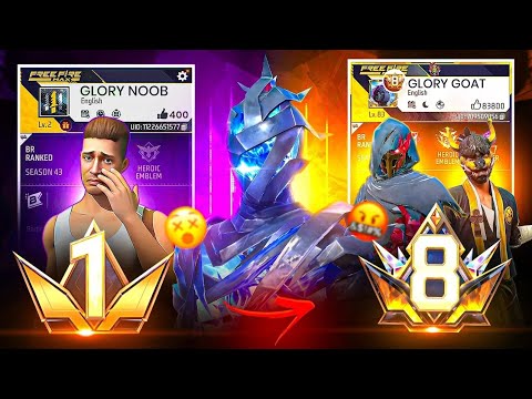 PRIME Level 1 ID vs PRIME Level 8 ID 😱 Noob To Pro - Garena Free Fire16 ...