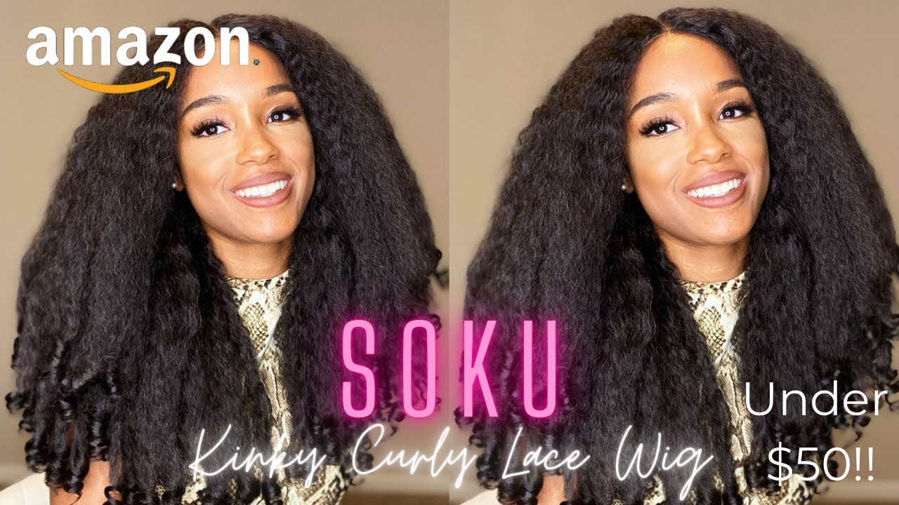 Kinky Curly 20 Inch Amazon Wig | Under $50!!👀 | Synthetic Wig | Soku ...