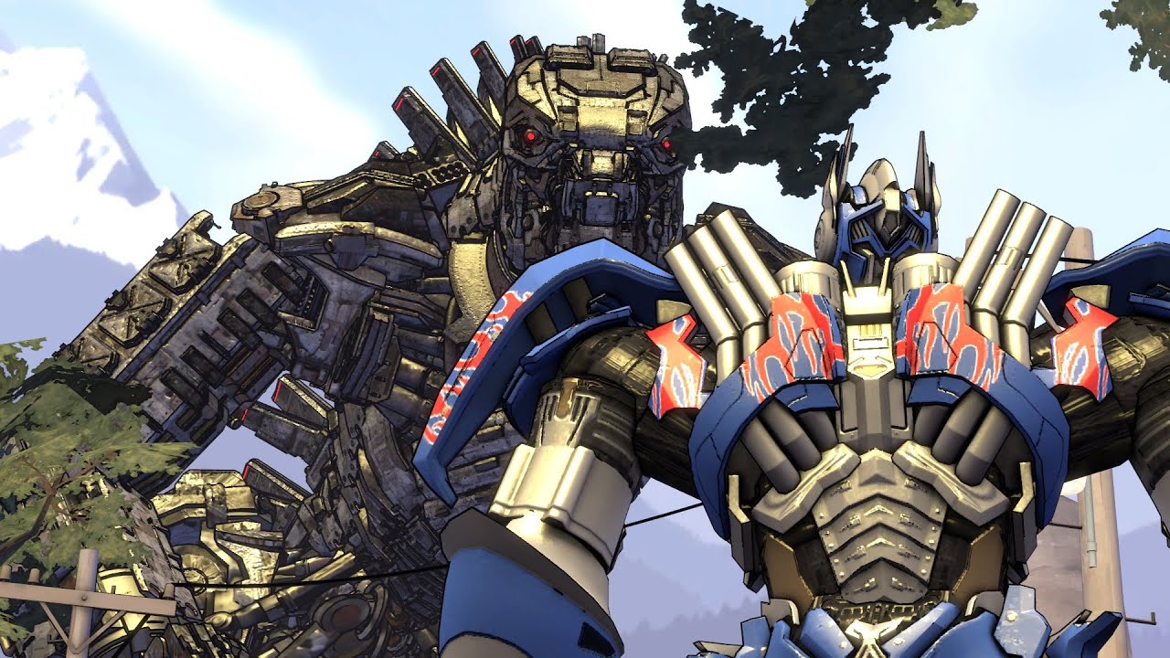 MechaGodzilla 2021 Vs Transformers! Autobot Edition! - YouTube