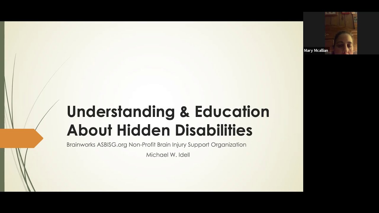Understanding and Education About Hidden Disabilities - YouTube