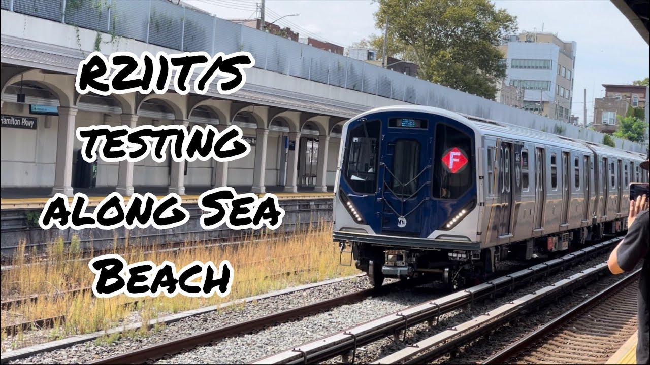 R211T/S test trains on the Sea Beach line - YouTube