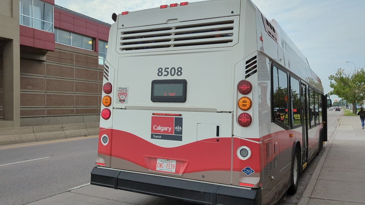 Calgary Transit 2022/2023 CNG Nova LFS Bus #8508 On 43 Chinook Station ...