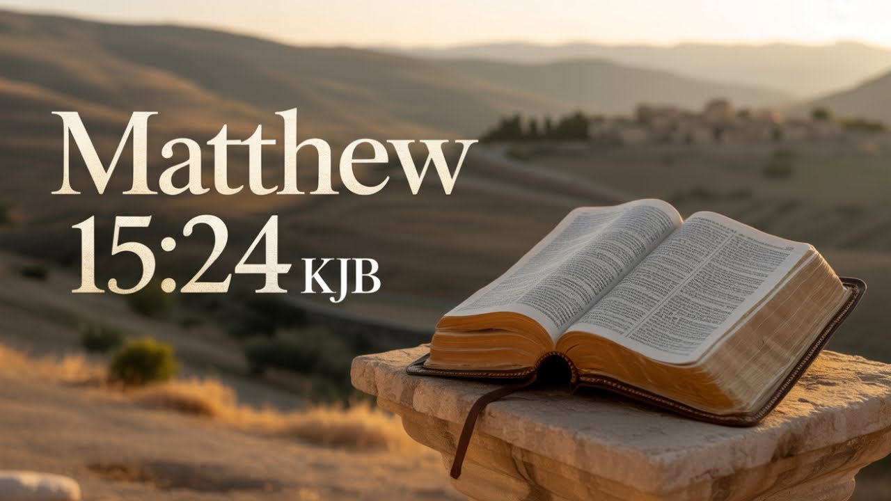 Matthew 15:24 KJB JESUS WAS NOT SENT TO US BUT TO THE LOST SHEEP OF THE ...