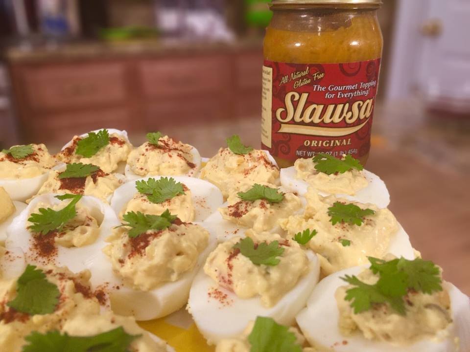 Slawesome Deviled Eggs - Food Product Review - YouTube