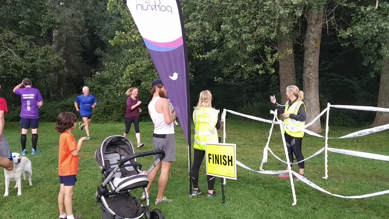 6. Penrose Parkrun Sept 7th 2019 - The finish funnel! - YouTube