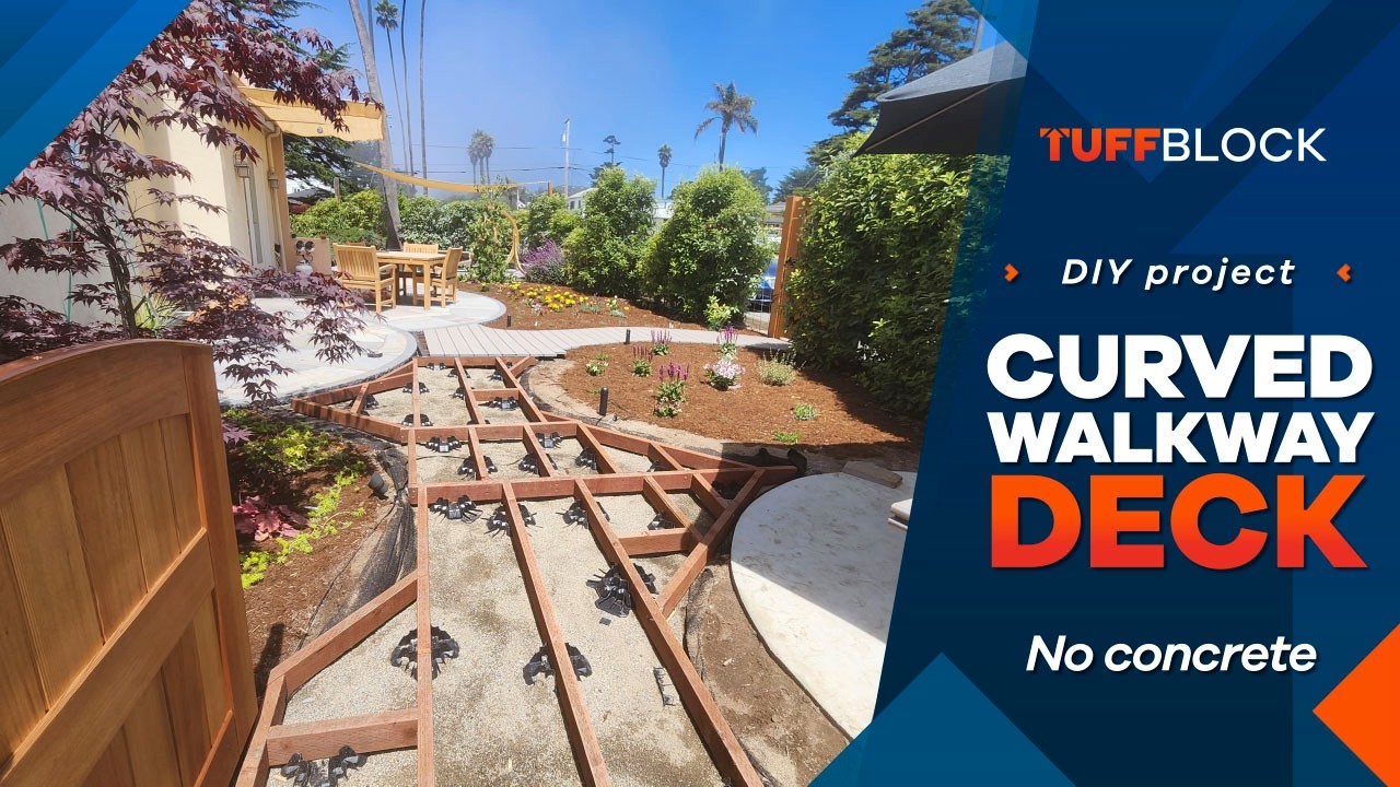 Building an Easy Ultra-Low Deck Foundation (with TuffBlock Deck Blocks ...