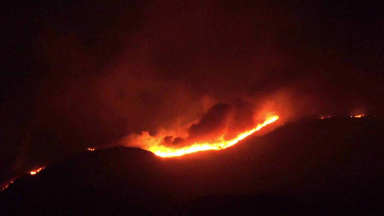 Continued Sand Fire footage - YouTube