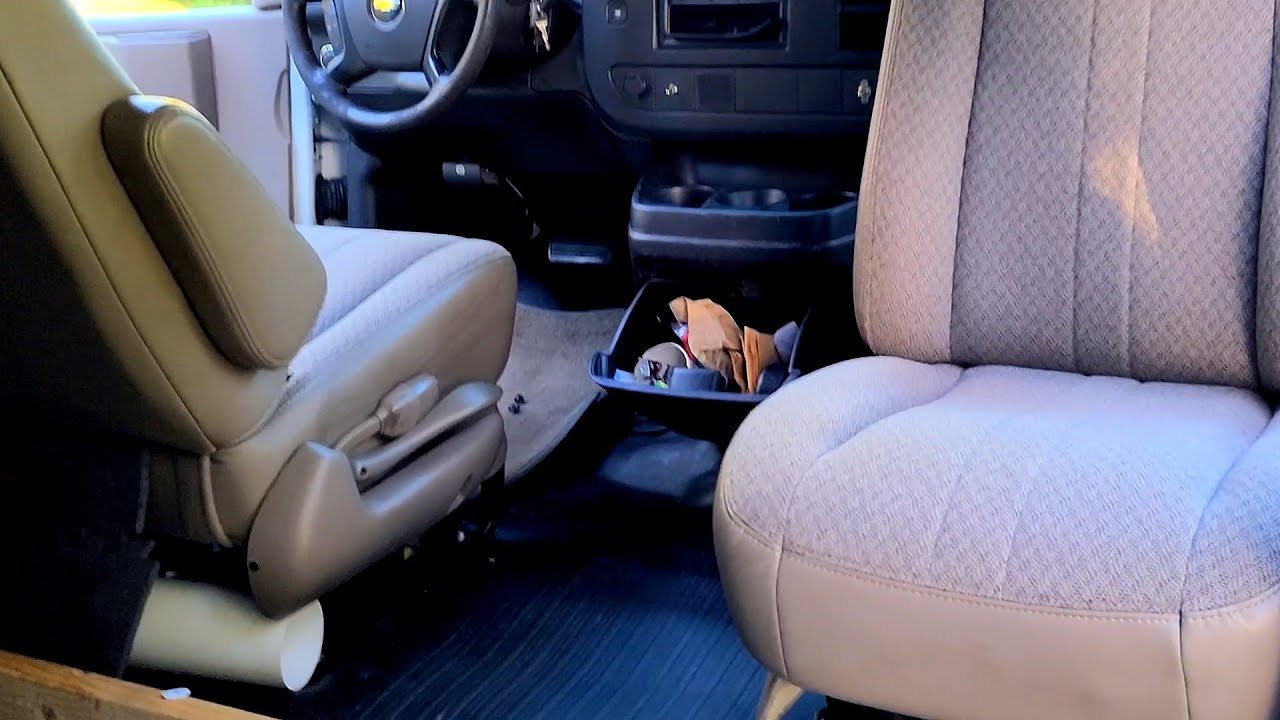 EXPRESS VAN SWIVEL BUCKET SEAT ? Chevrolet chevy - YouTube
